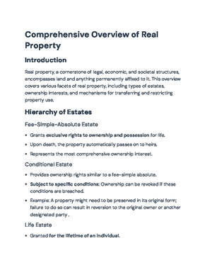 Understanding Real Property Interests and Co-Ownership Structures ...