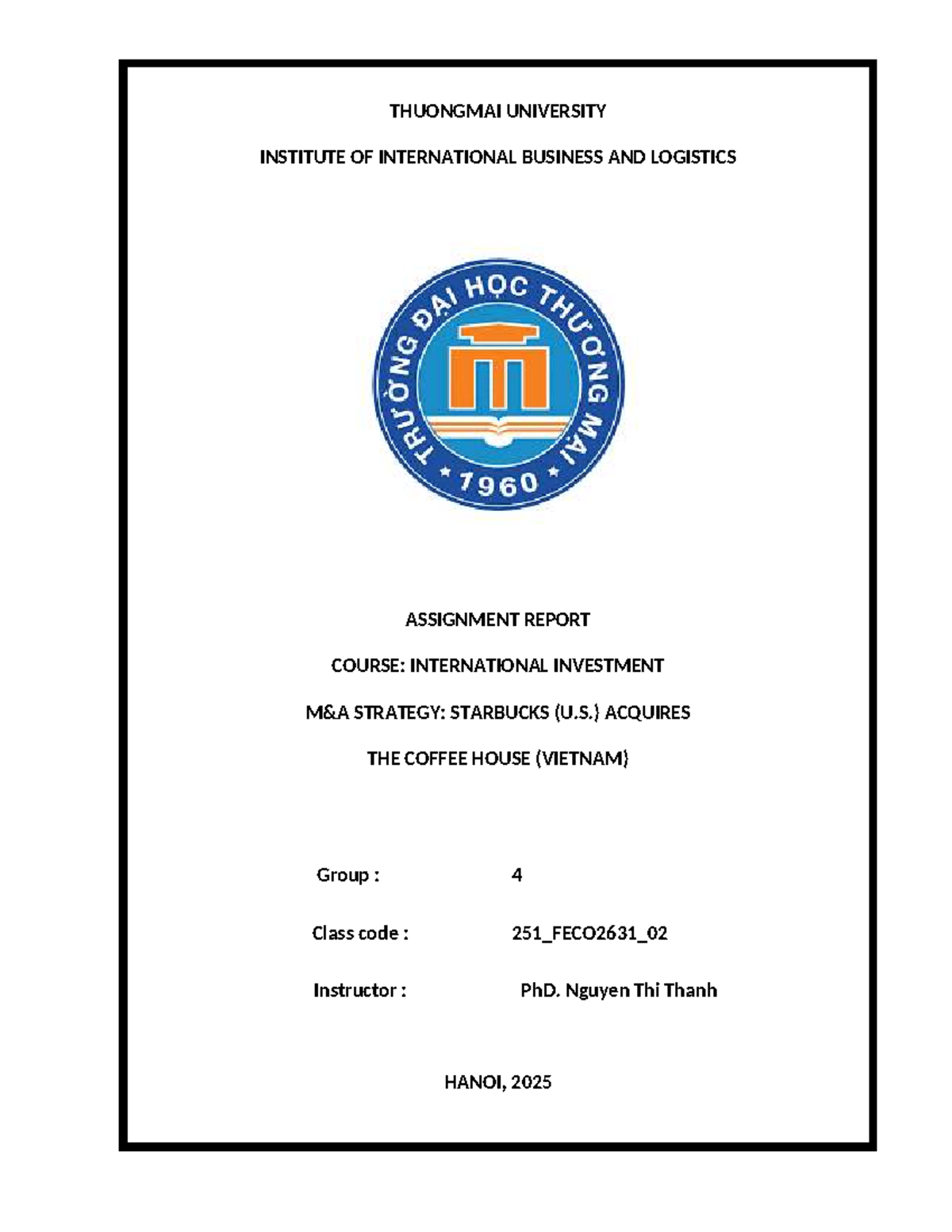 International Investment Strategy: Starbucks Acquires The Coffee House ...