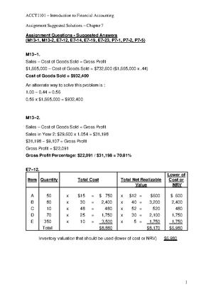 Introduction to Financial Accounting - ACCT1101 - HKU - Studocu