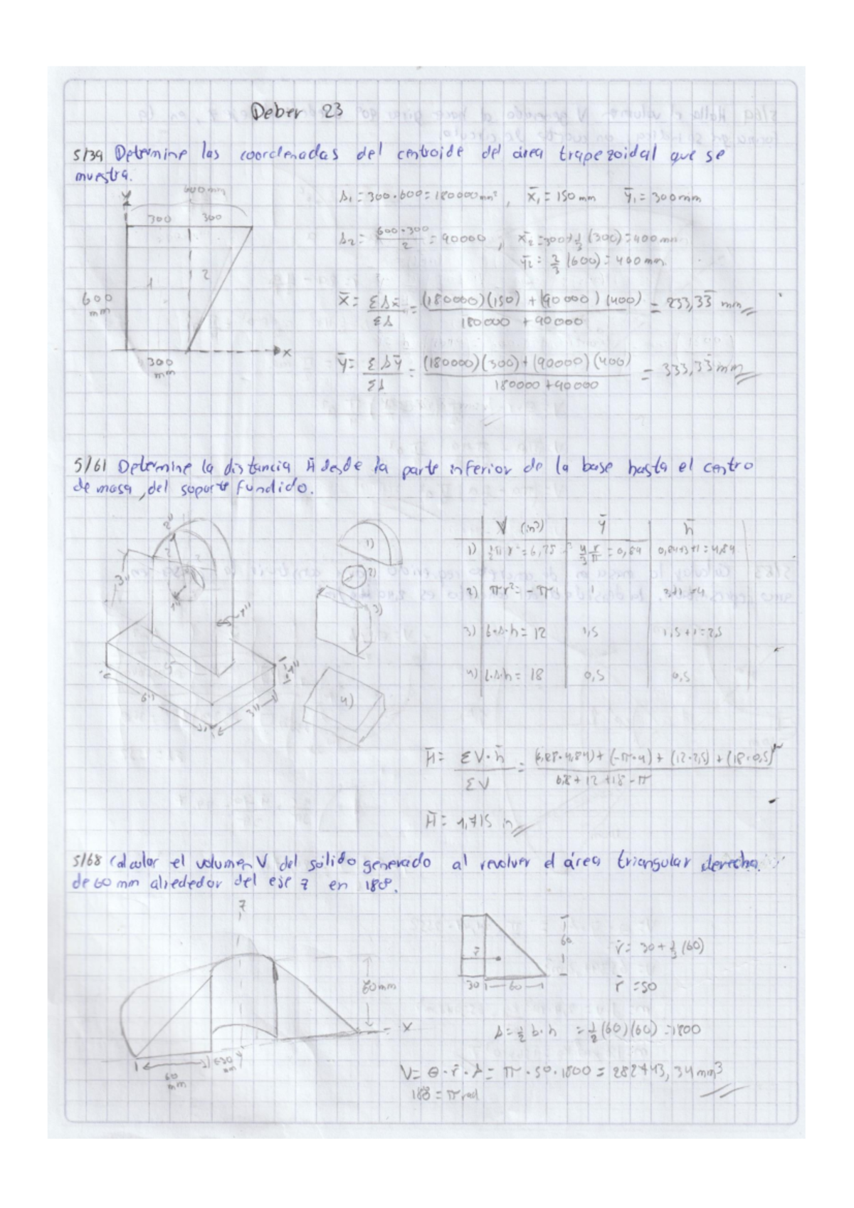 Determinar el Centroide y Volumen de un Trapezoide - D23 - Studocu