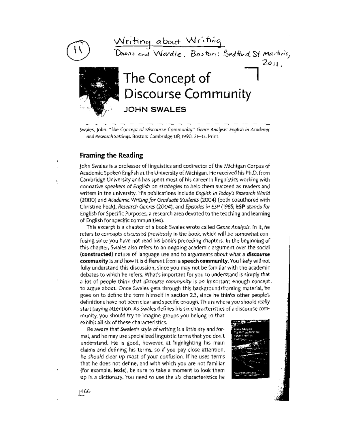 ENG 101: The Concept and Characteristics of Discourse Communities - Studocu