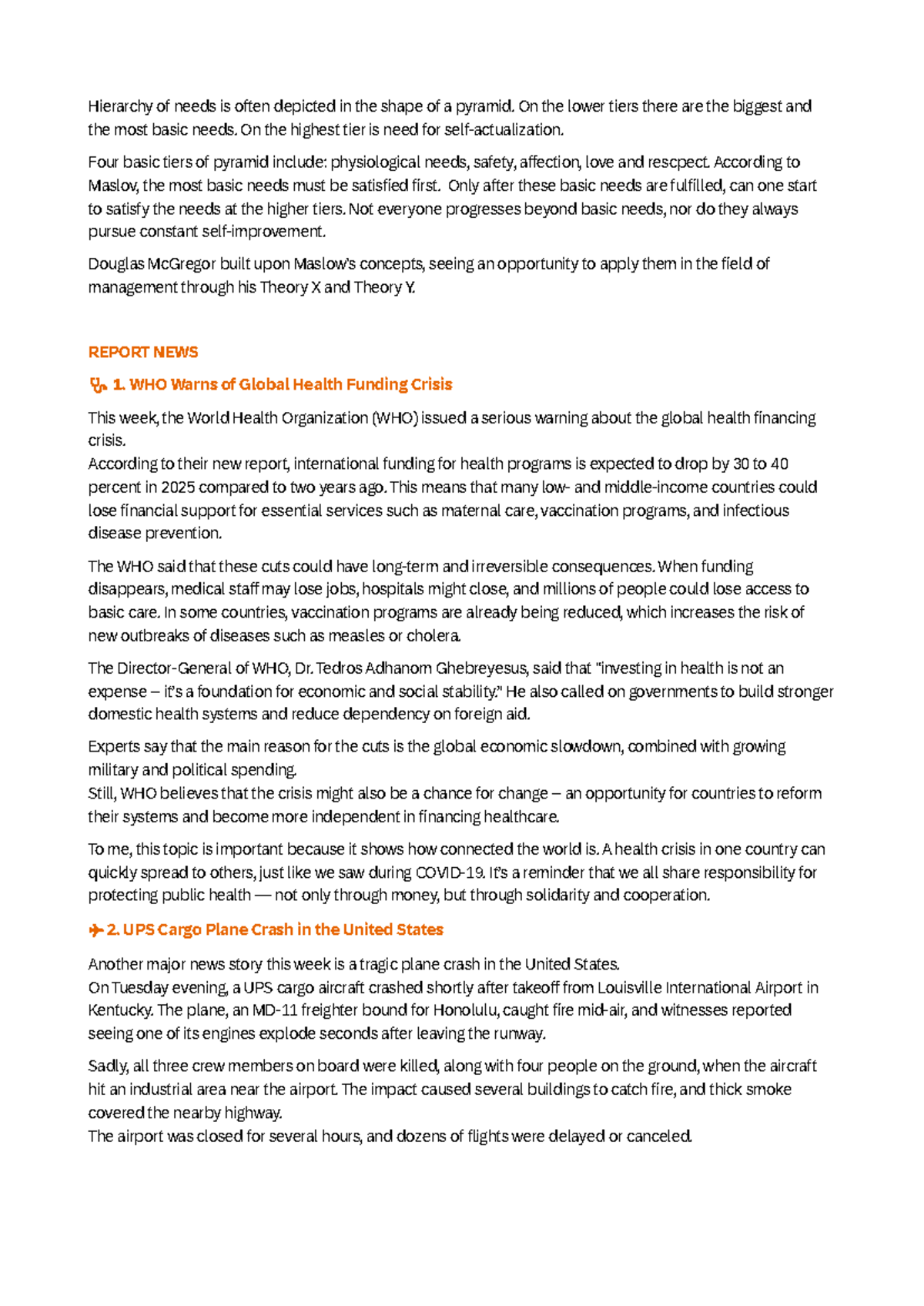 Maslow's Hierarchy of Needs: Understanding the Pyramid Structure - Studocu