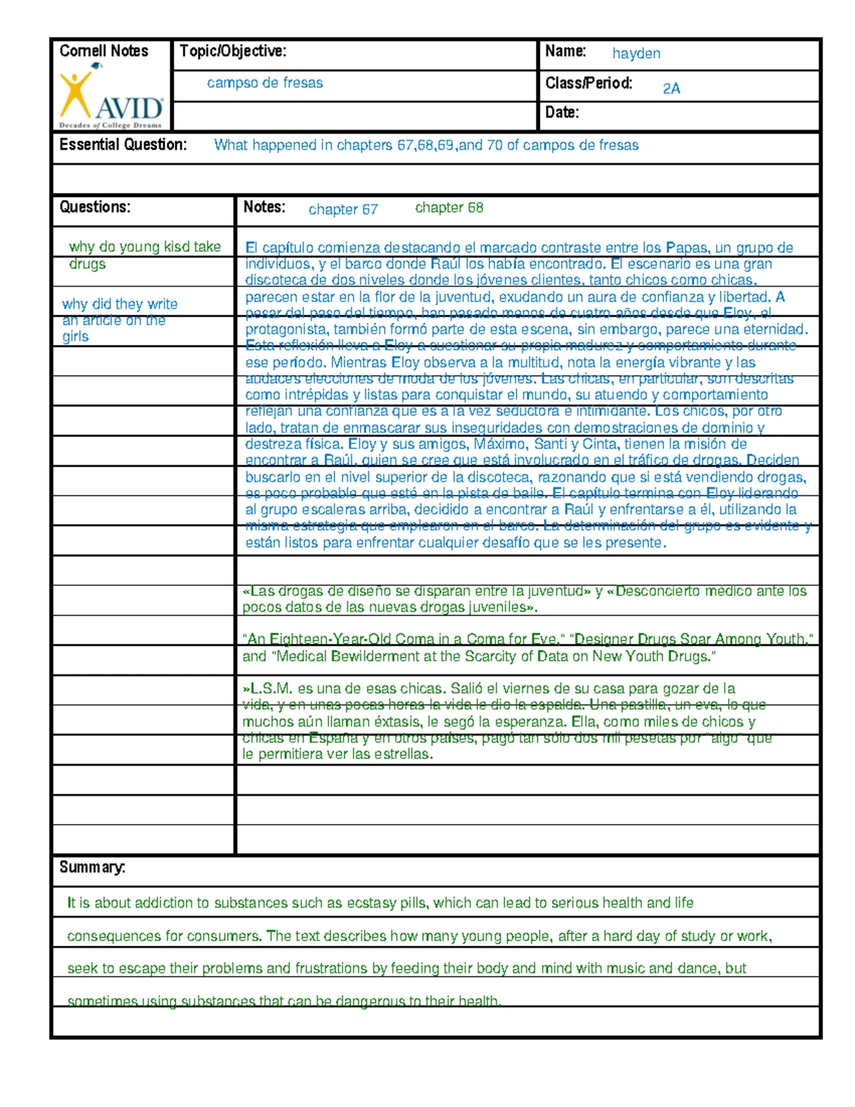 Querido Diario - Spanish HW Reflection & Activities (SPN101) - Studocu