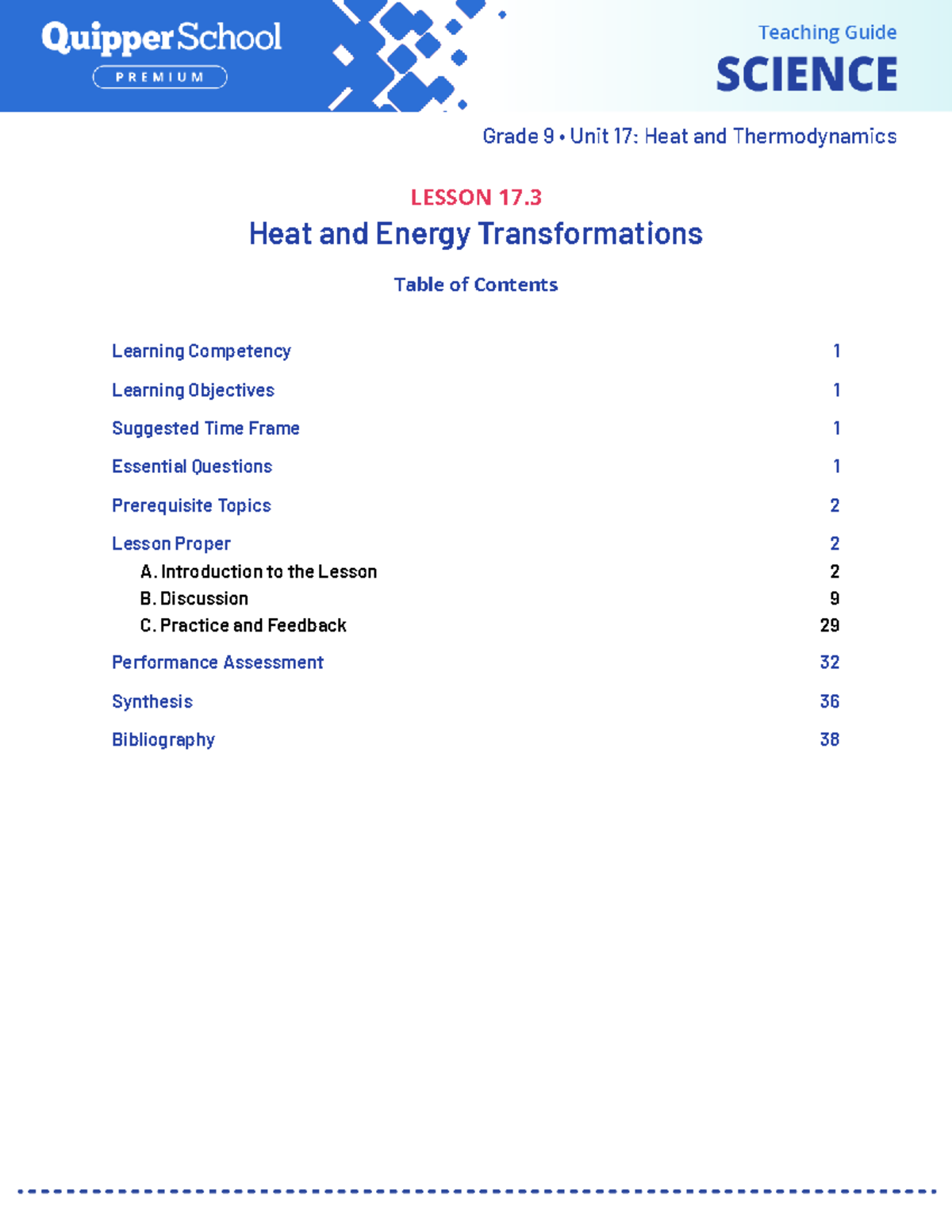 Grade 9 ME Sci 9 Q4: Heat & Thermodynamics Lesson 17.3 Transformations ...