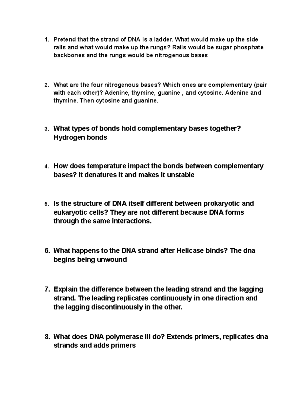 BIOL 101: Golden Yeast Lab Guided Inquiry on DNA Structure and Function ...