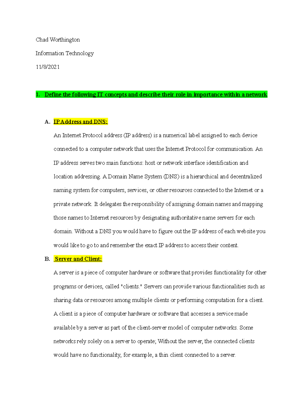 IT-200 Network Configuration Overview and Key Concepts Explained - Studocu