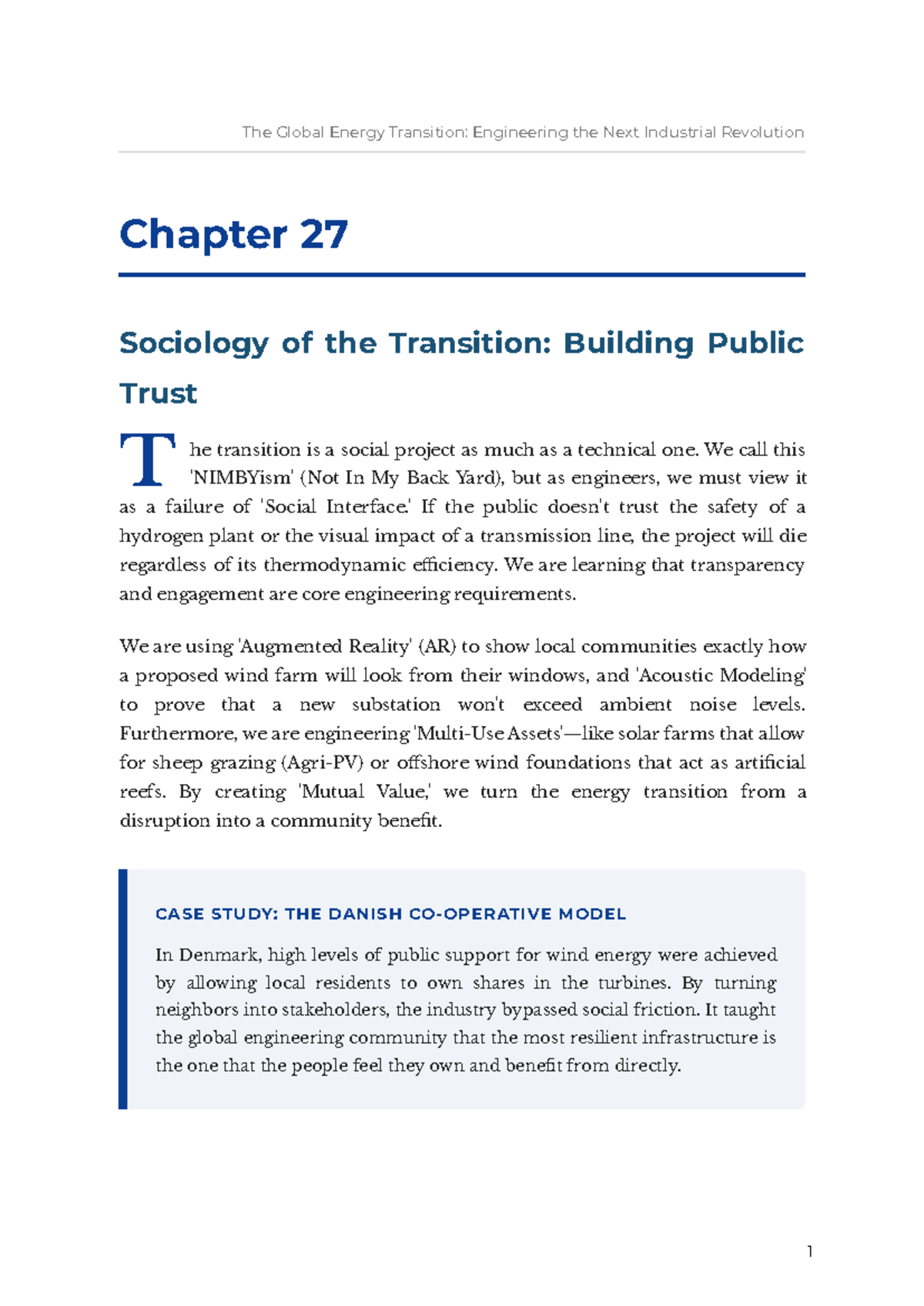 Energy Transition (ENGR 101) Ch 27: Sociology & Public Trust - Studocu
