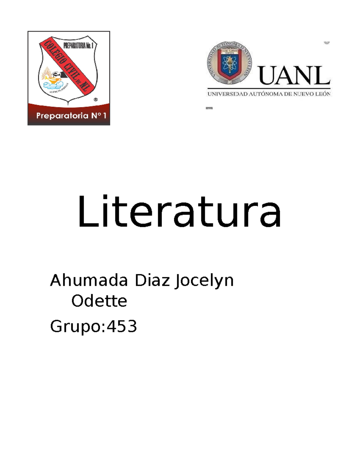 Literatura y Géneros Literarios - Preparatoria 1 (JOAD) - Studocu