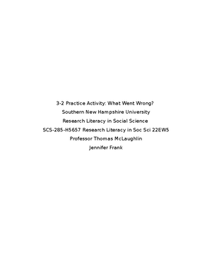 5-1 Practice Activity Writing Research Questions - SCS 285 5-1 Practice ...