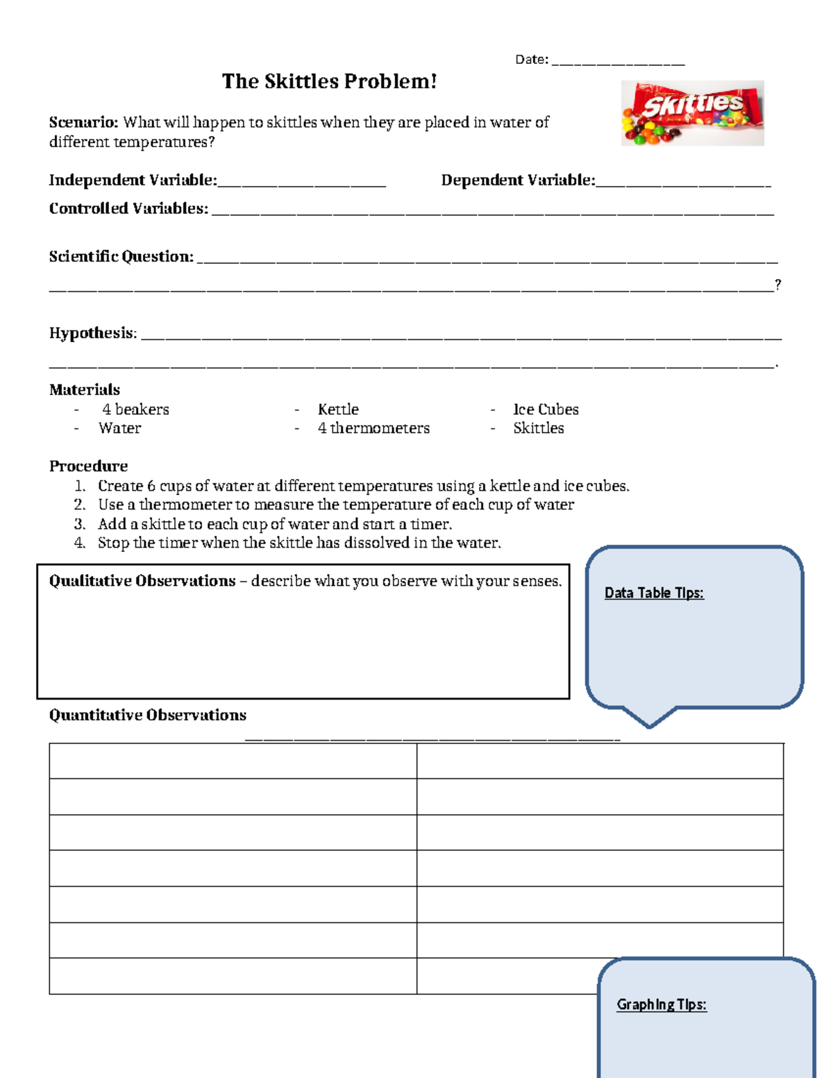 05 - Analysis and Conclusion - Introductory Skittles Lab - Date ...