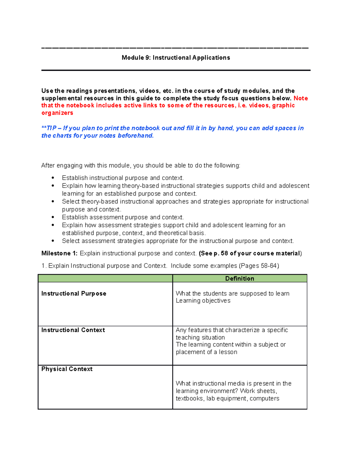 Module 9 Notebook (4-22) - - Studocu