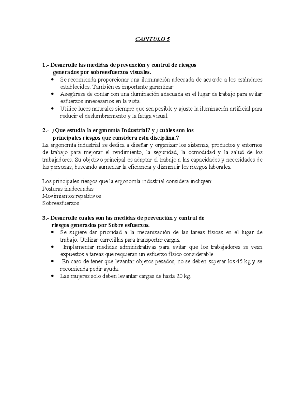 Medidas de Prevención y Control de Riesgos - Capitulo 5 SYSO - Studocu