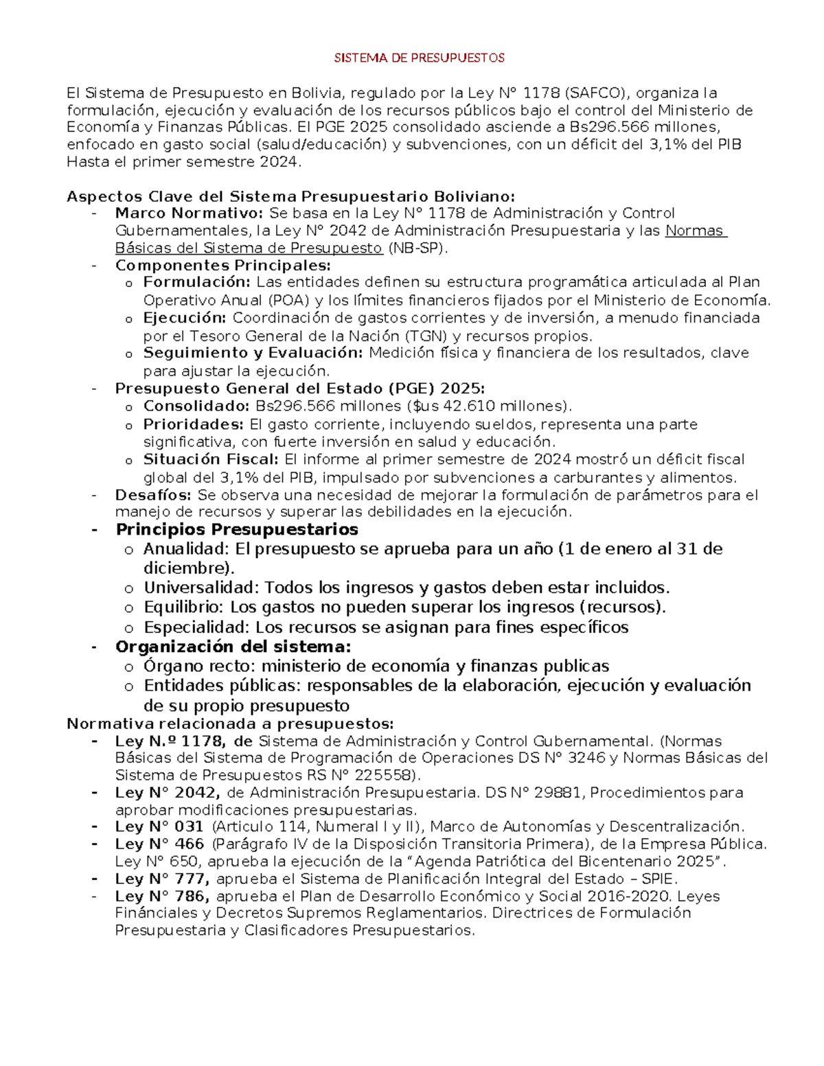 SP - SEMINARIO SEM GUB: Análisis del Sistema de Presupuestos en Bolivia ...