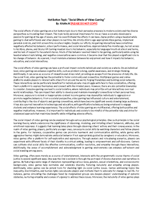 SCI-214 1-2 Journal Choosing Topic - 1-2 Journal: Choose Your Topic ...