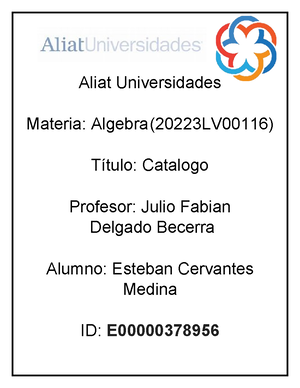 Actividad 4 Programación estructurada - Nombre de la materia Programación Estructurada Nombre de ...