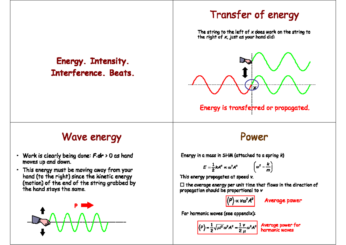 Chapter 15 wave layout - transfer of energy and sound dynamics - Studocu