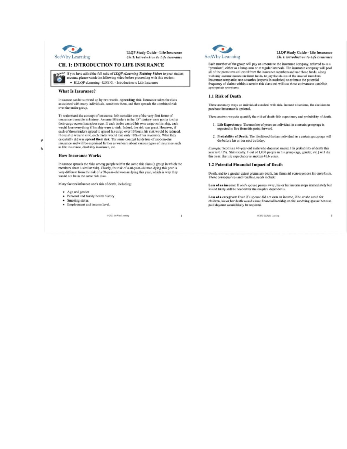 LLQP Ch. 1-4 Life Insurance Study Notes: Key Concepts and Strategies ...
