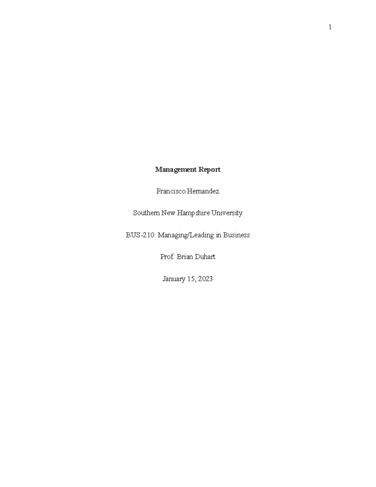 BUS-210 Module 2 Management Report on Productivity Improvement - Studocu