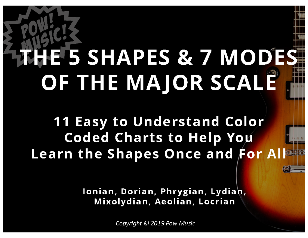 The 5 Shapes & 7 Modes of the Major Scale - A Comprehensive Guide - Studocu
