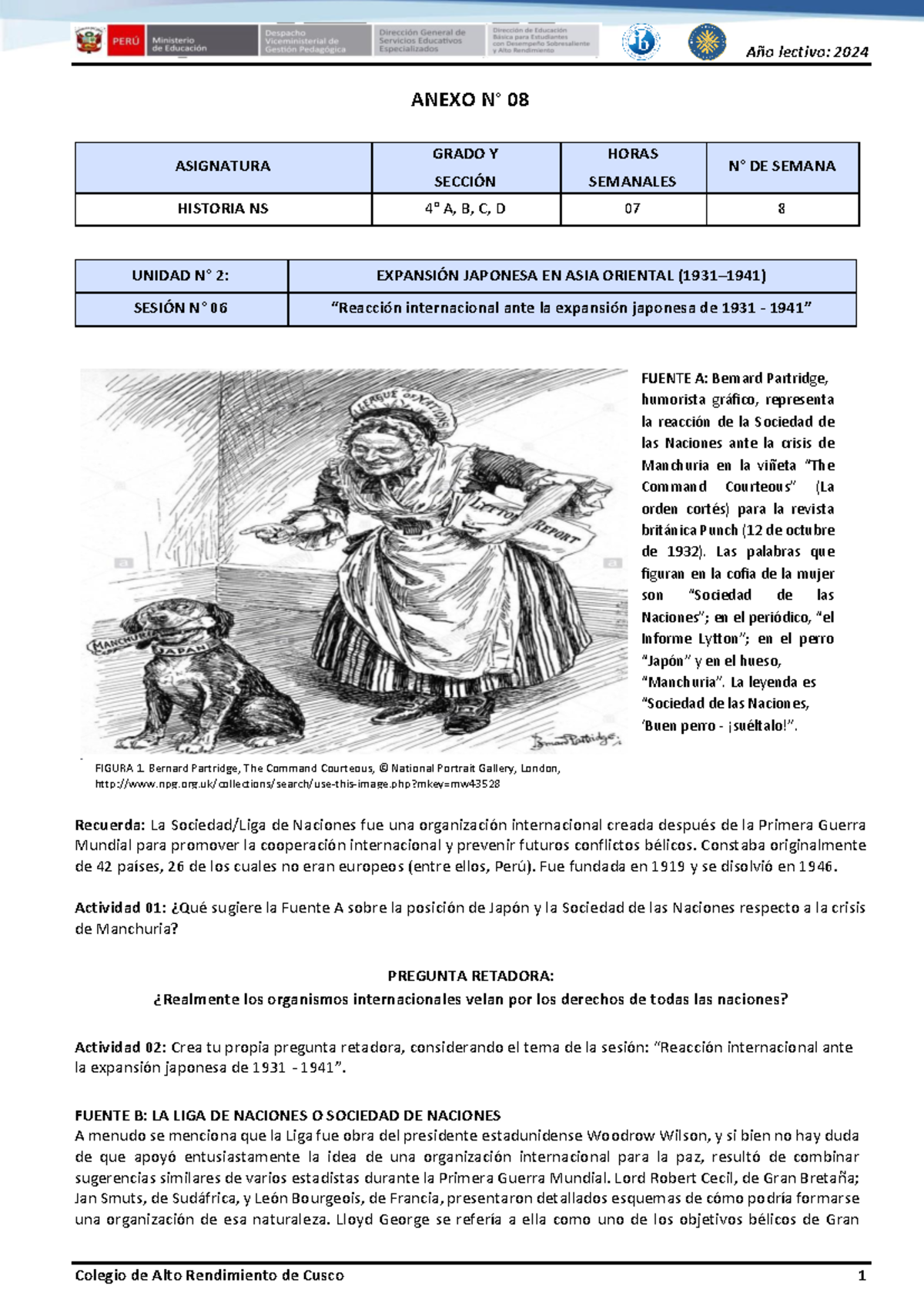 Reacción Internacional ante la Expansión Japonesa (1931-1941) - Hist NS ...