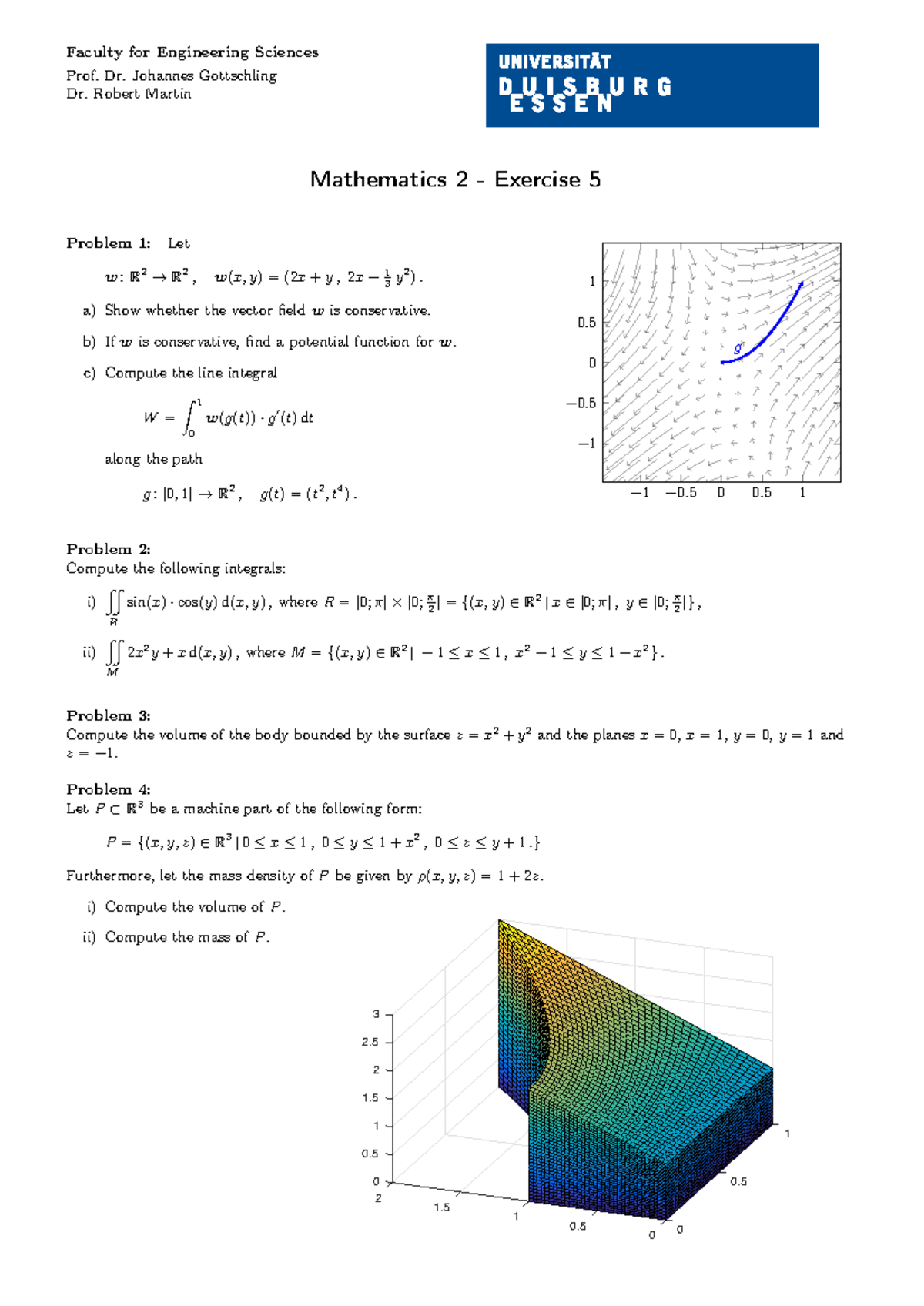 Exercise 5 2 - Tutorial problem - Faculty for Engineering Sciences Prof ...