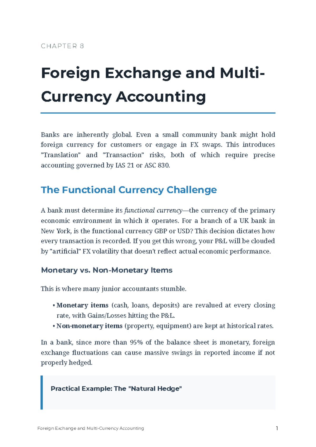 Chapter 8: Foreign Exchange & Multi-Currency Accounting Insights - Studocu