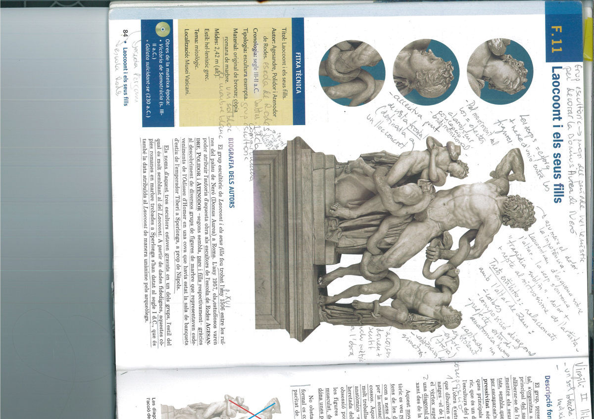 Laocoont i els seus fills: Anàlisi de l'escultura F.11 - Studocu
