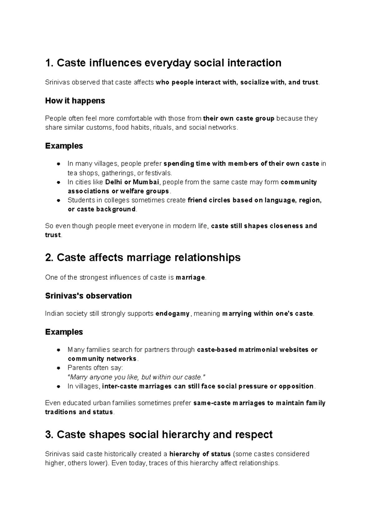 MN Shrinivasan's Insights on Caste Dynamics and Social Interactions ...