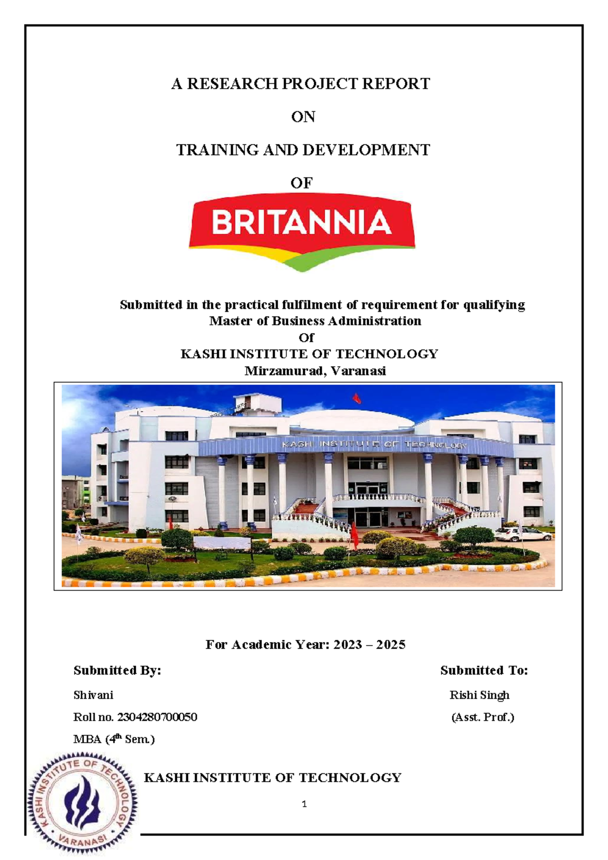 MBA (4th Sem) Project Report on Recruitment & Selection Strategies ...