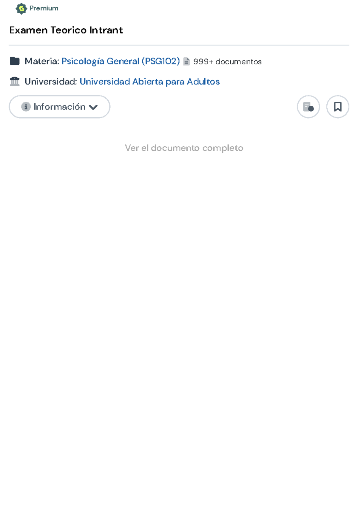 Examen Teórico Intrant PSG102: Preguntas y Respuestas Esenciales - Studocu
