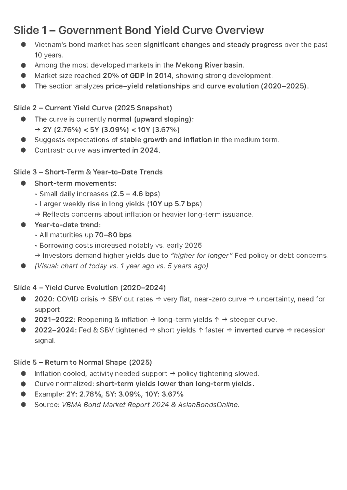 Government Bond Yield Curve Overview: Trends & Insights - Studocu