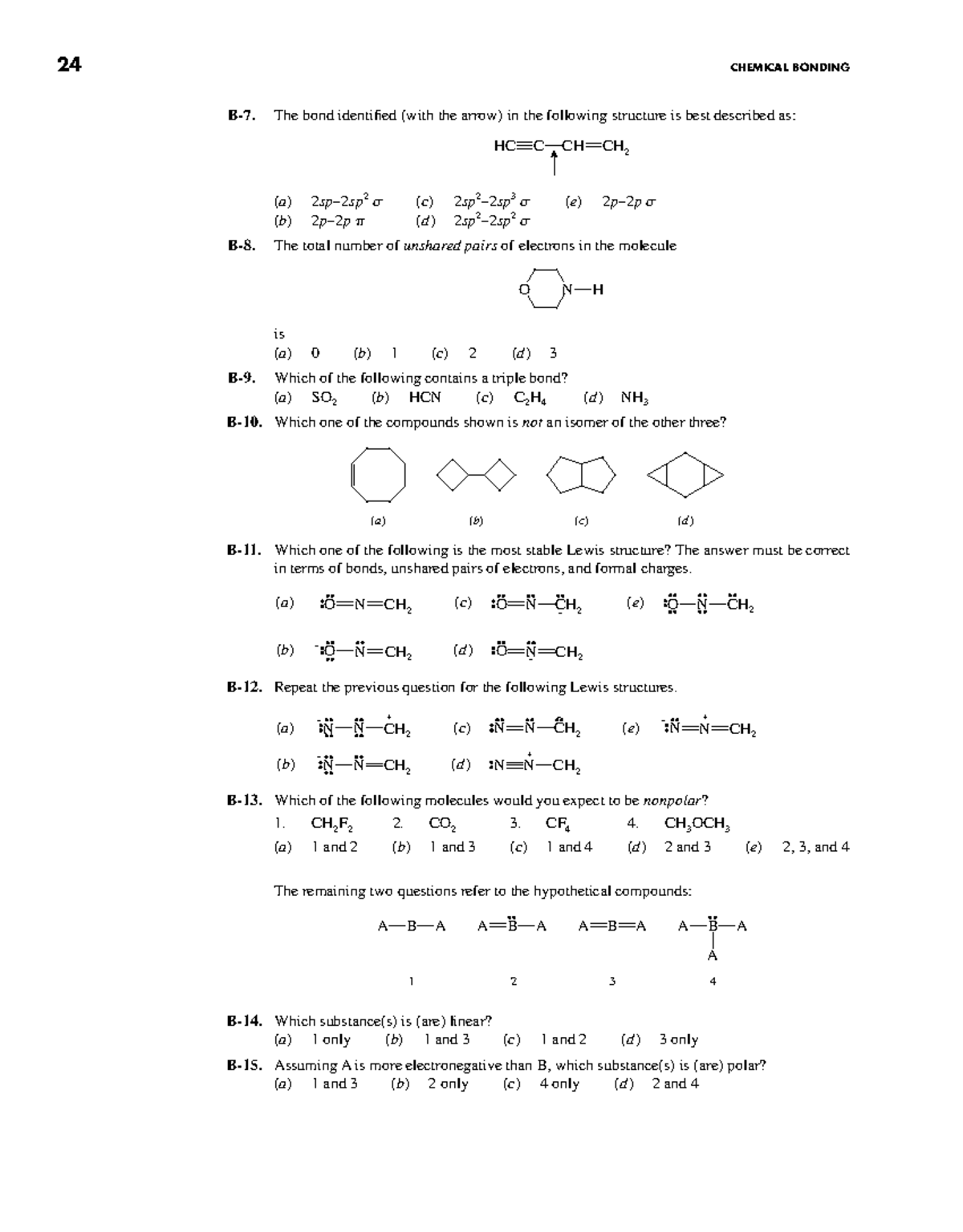 CHEM 24 Final Exam Review: Chemical Bonding Concepts - Studocu