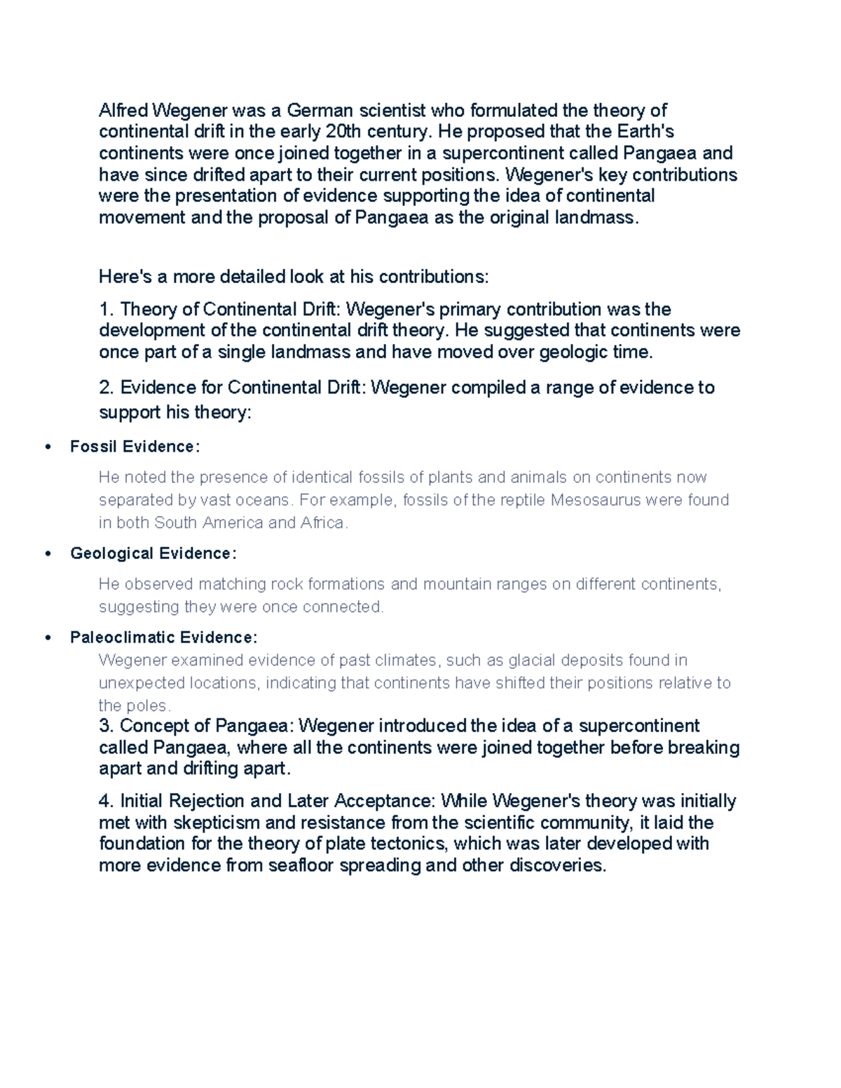 Continental Drift Theory: Alfred Wegener's Pangaea Concept Explained ...