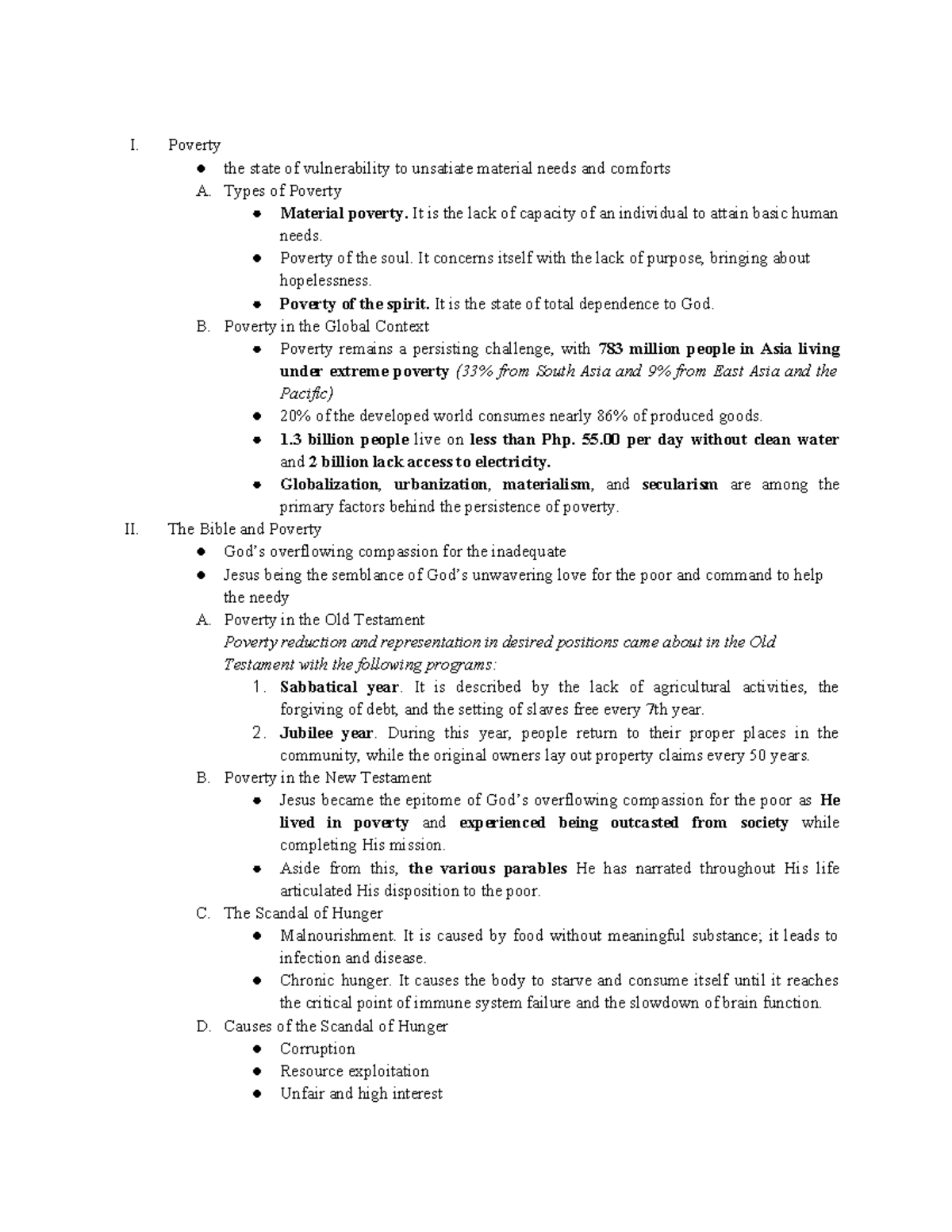 Poverty and Its Global Context: A Dialogue with the Poor - Studocu