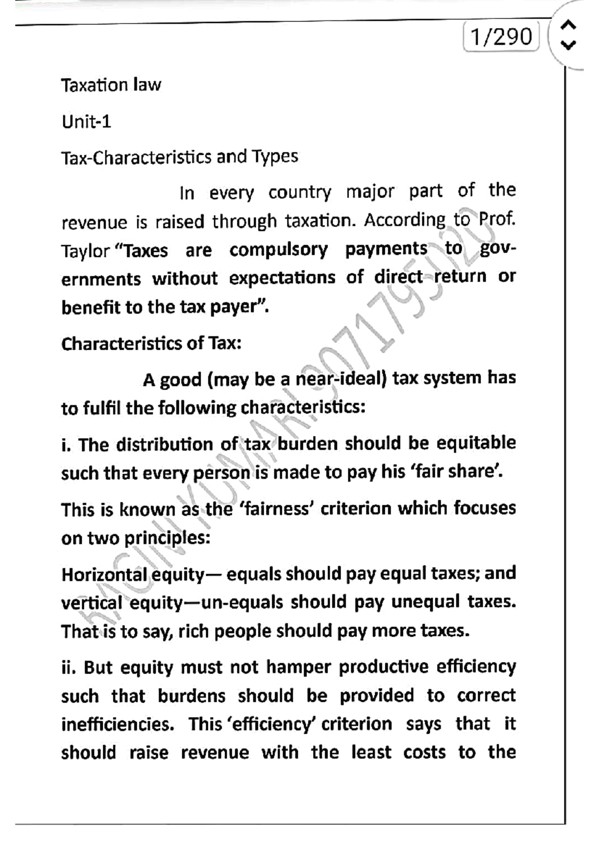 Taxation law - Sample notes - Taxation law and Types In every country ...