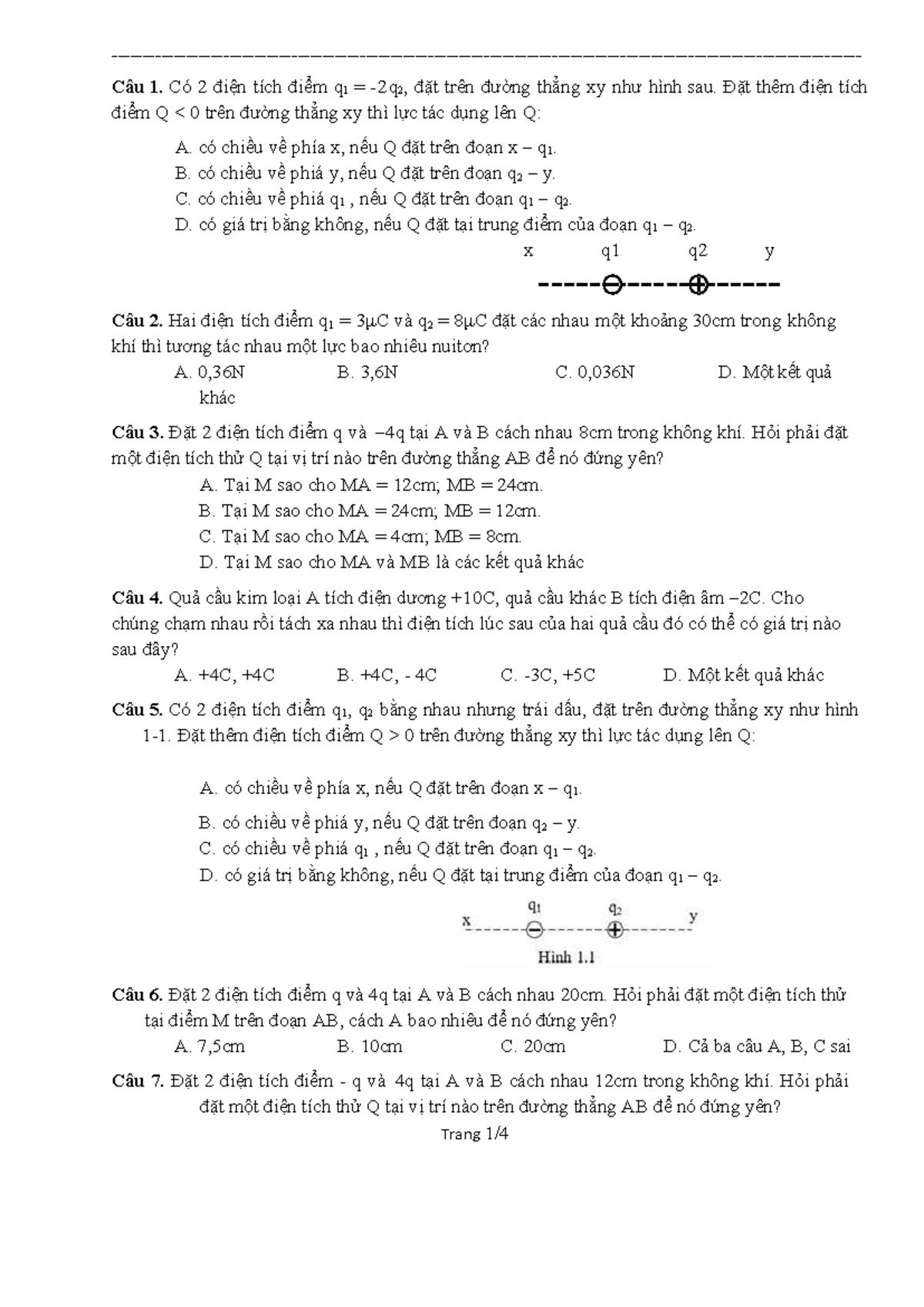 Đề Kiểm Tra Giữa Kỳ Lớp PHYS 102 V2 - Buổi Chiều (201) - Studocu