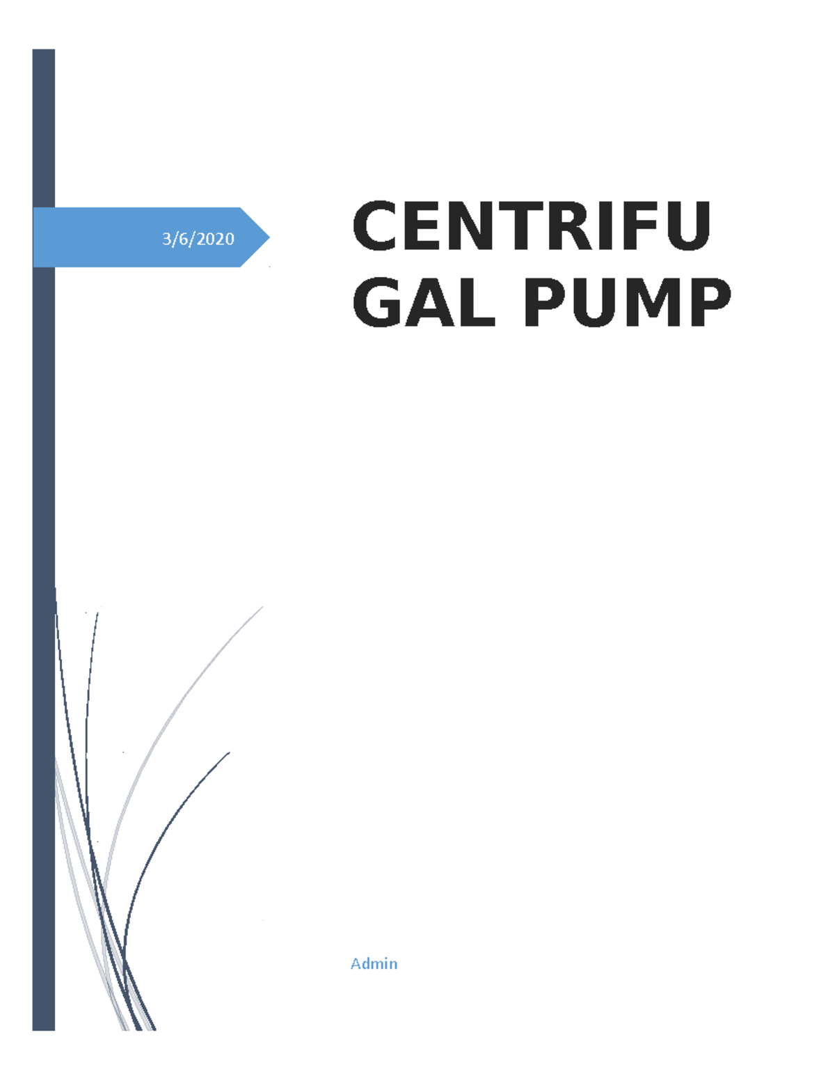 Centrifugal Pump Practical Report - Analysis of Series vs Parallel ...