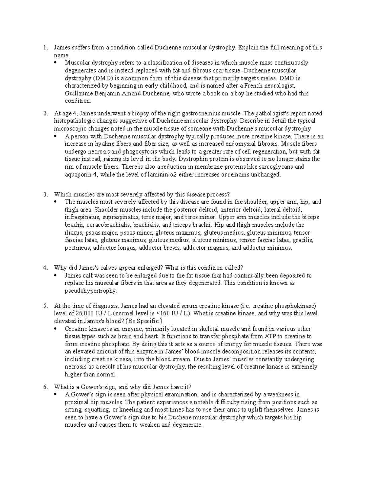 Case Study on Duchenne Muscular Dystrophy (Course Code: DMD101) - Studocu