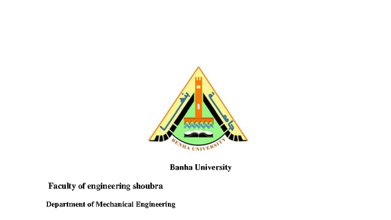 Banha University ME 101: Report on Fins in Heat Transfer - Studocu
