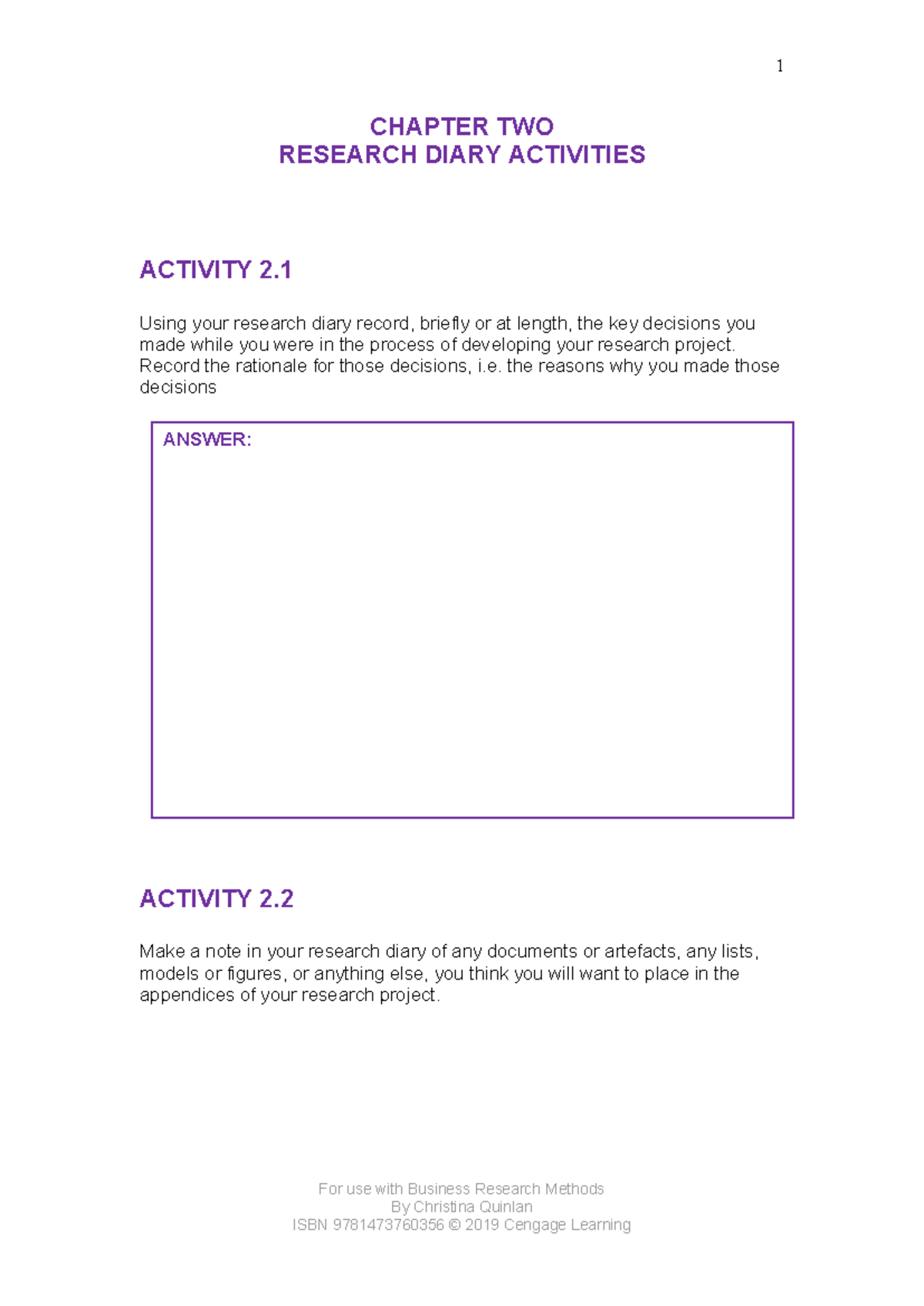 1473760356 624110 - Tài liệu - CHAPTER TWO RESEARCH DIARY ACTIVITIES ...