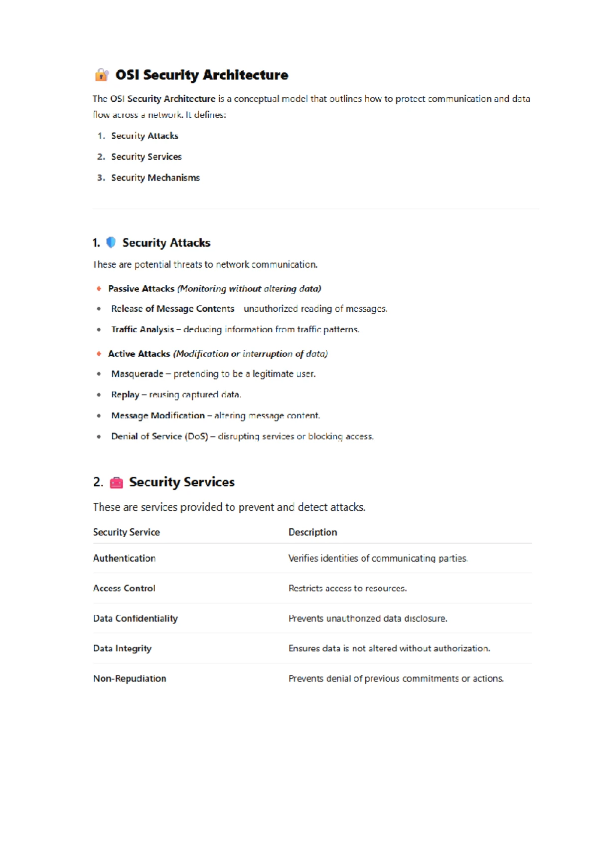 Cryptography Notes: Understanding OSI Security Architecture - Studocu