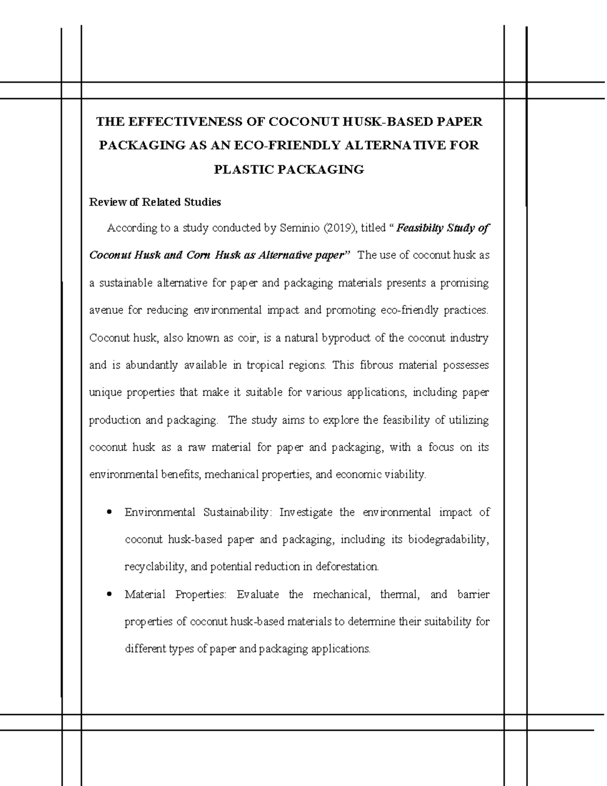 The Effectiveness of Coconut Husk-Based Paper Packaging as Eco-Friendly ...