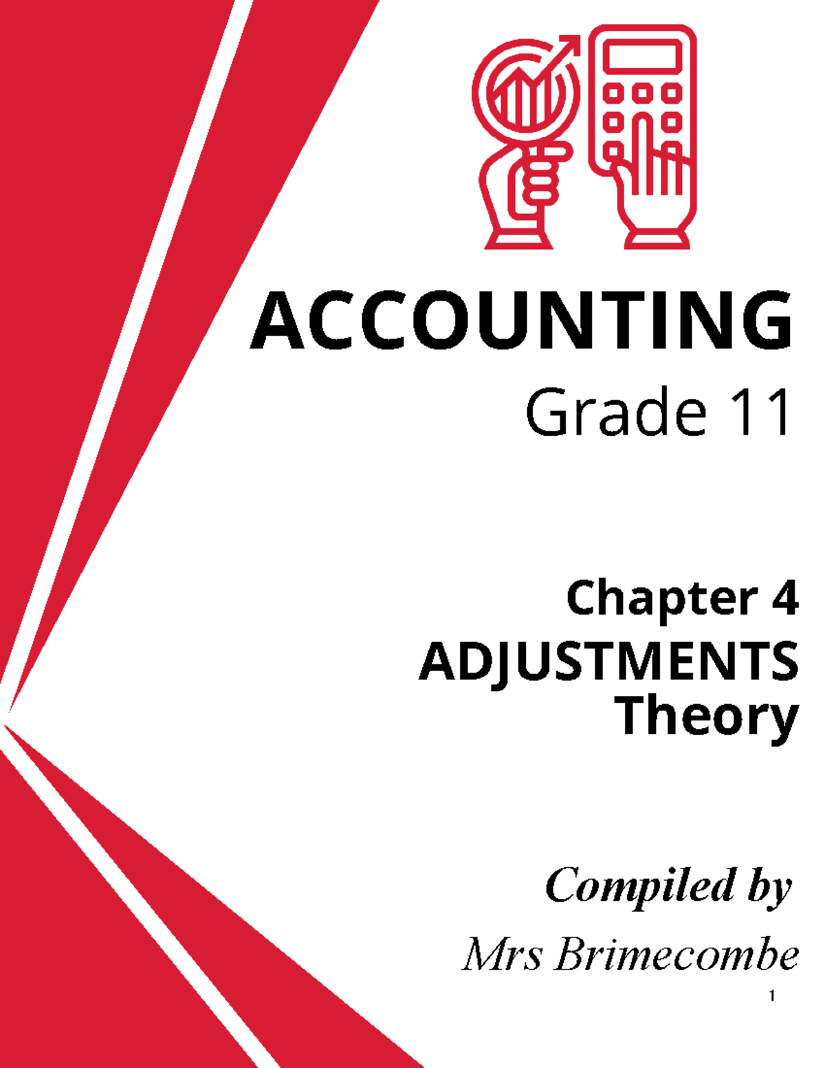 Gr11 Accounting Adjustments Theory - Comprehensive Overview - Studocu