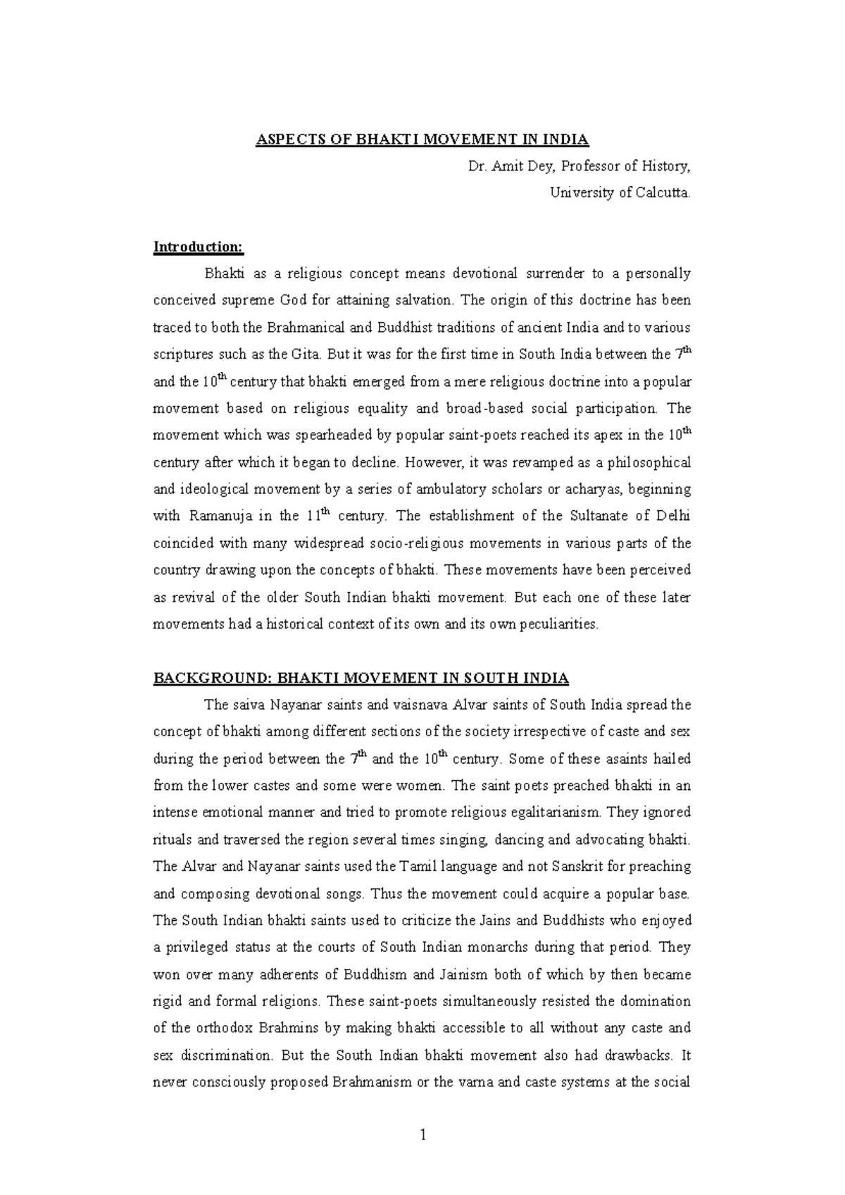 Bhakti Movement in Ancient India: An Overview of its Evolution and ...