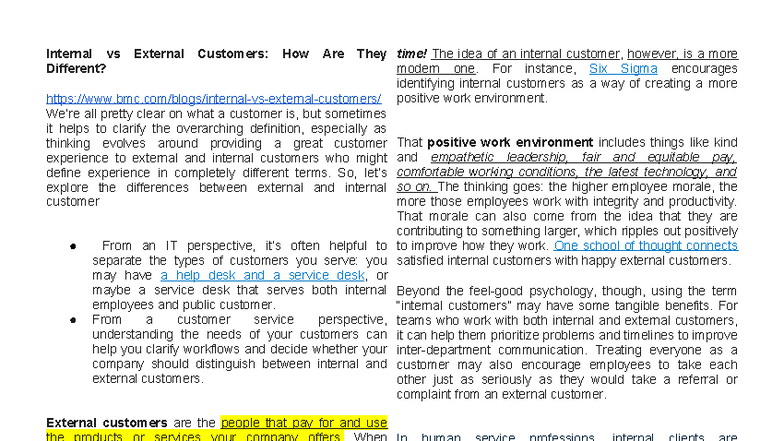 Internal vs External Customers: Understanding Their Differences and ...