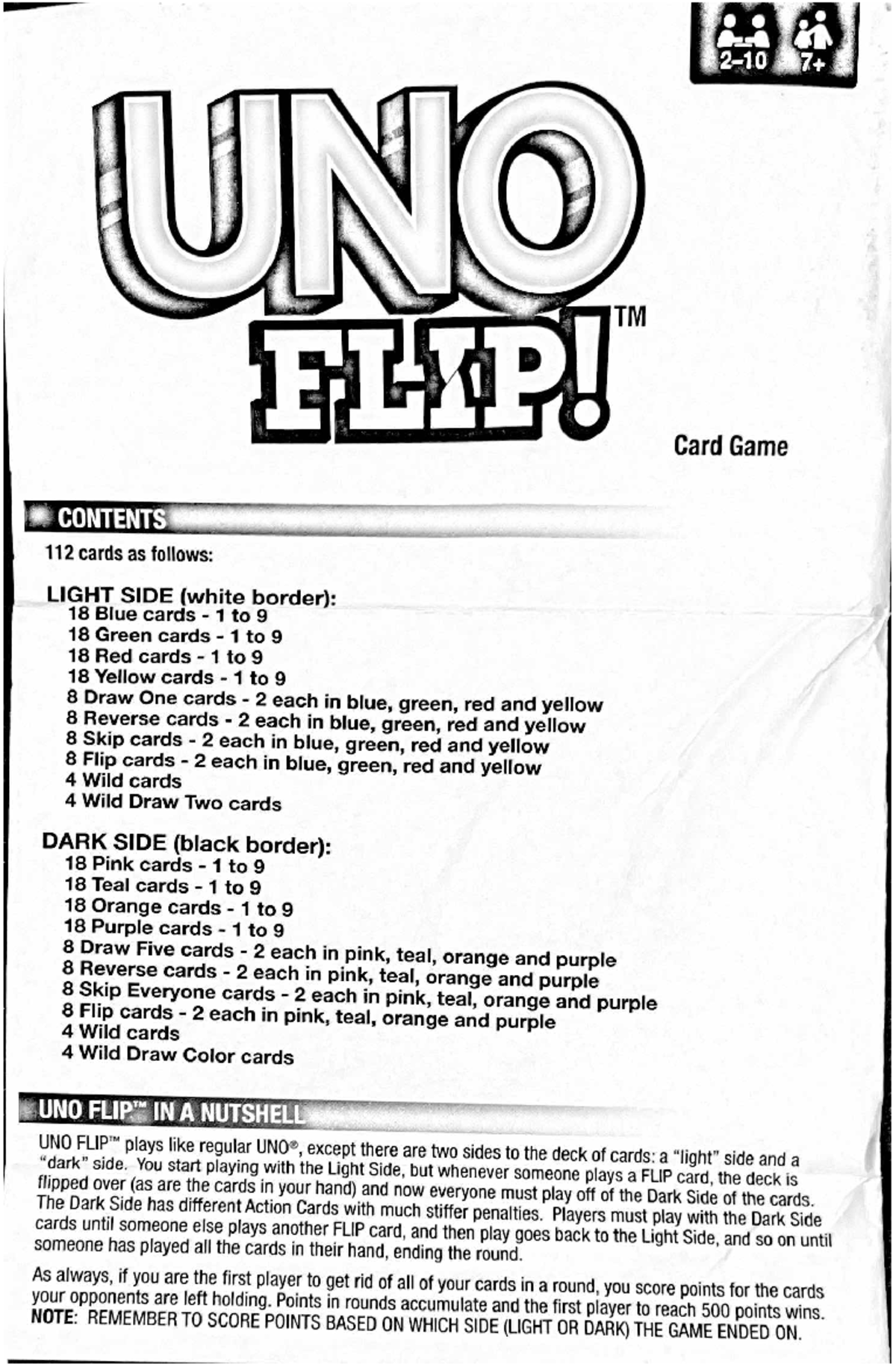 UNO Flip! Card Game Rules and Setup Guide - 14-07-2022 - Studocu