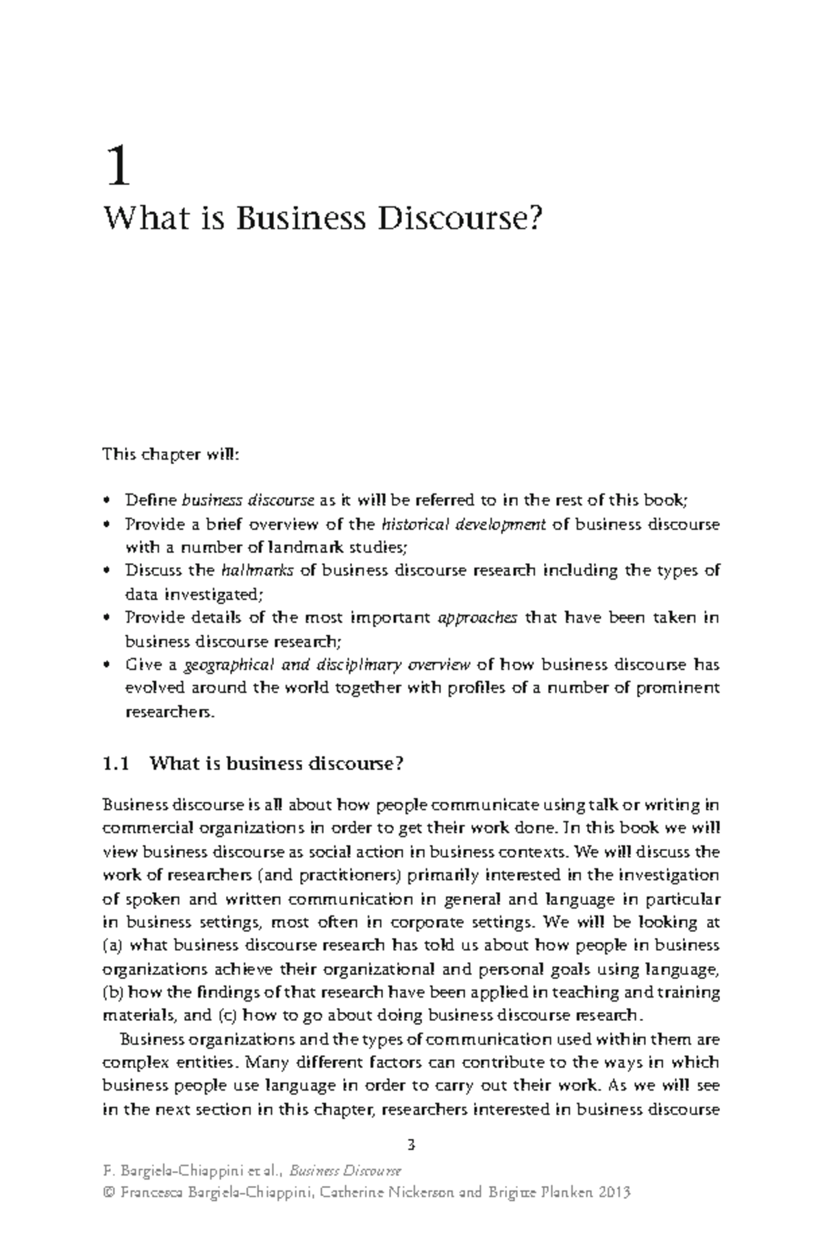Chapter 1: Understanding Business Discourse - Overview & Key Concepts ...