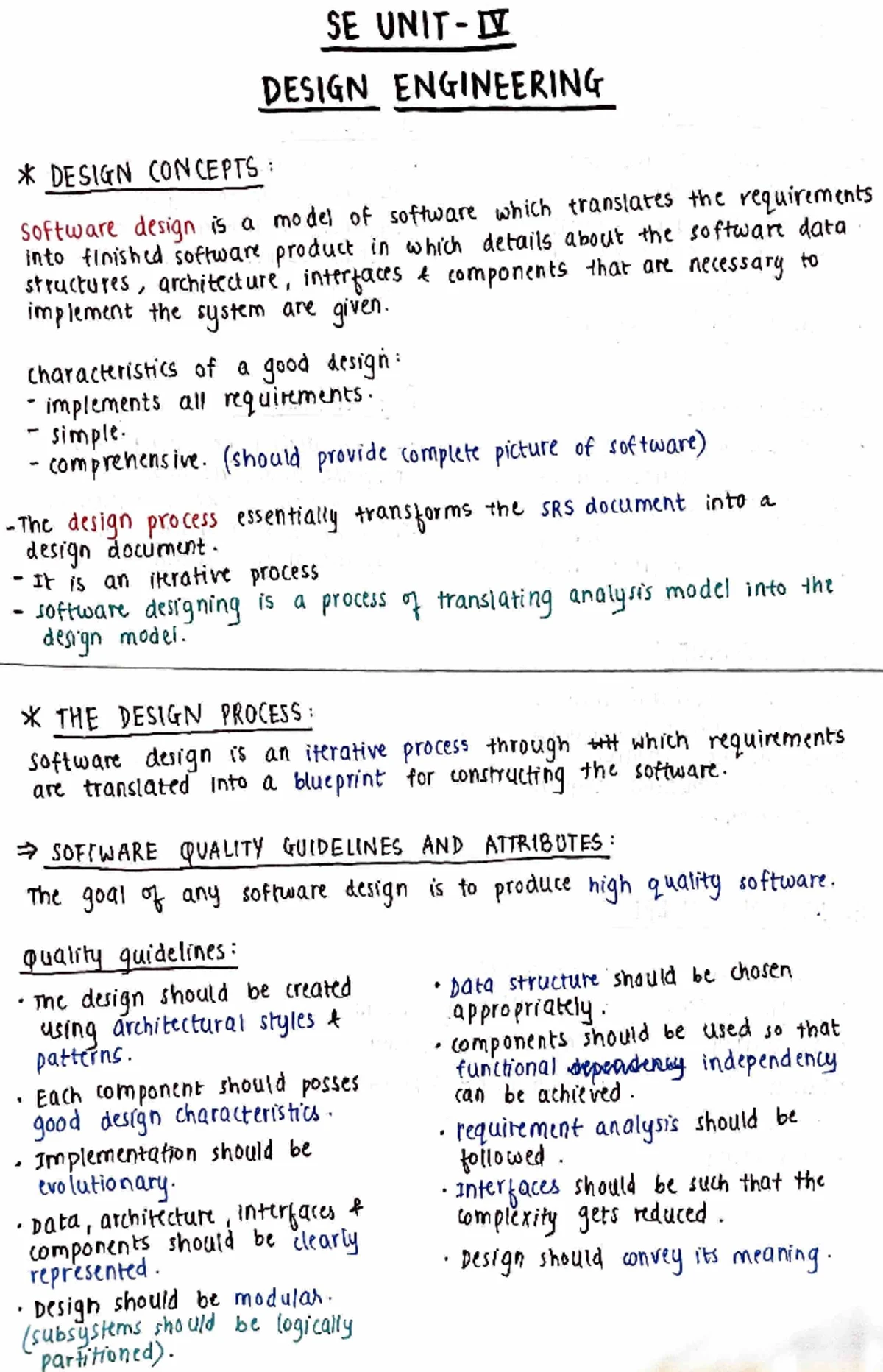 SE 1&2: Comprehensive Overview of Software Engineering Processes - Studocu