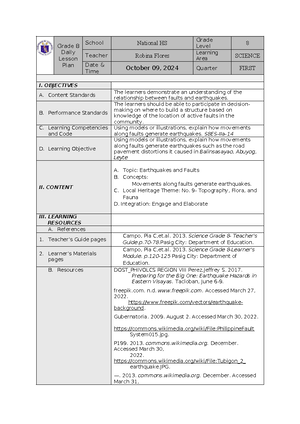 Lesson Plan - Force, Motion, and Position - Semi-Detailed Lesson Plan ...