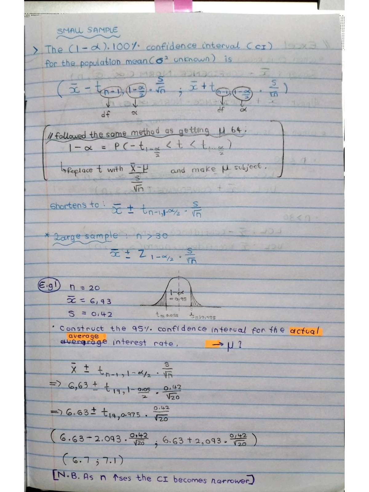 CHAPTER 6: Sampling Distributions and Central Limit Theorem Summary - Studocu